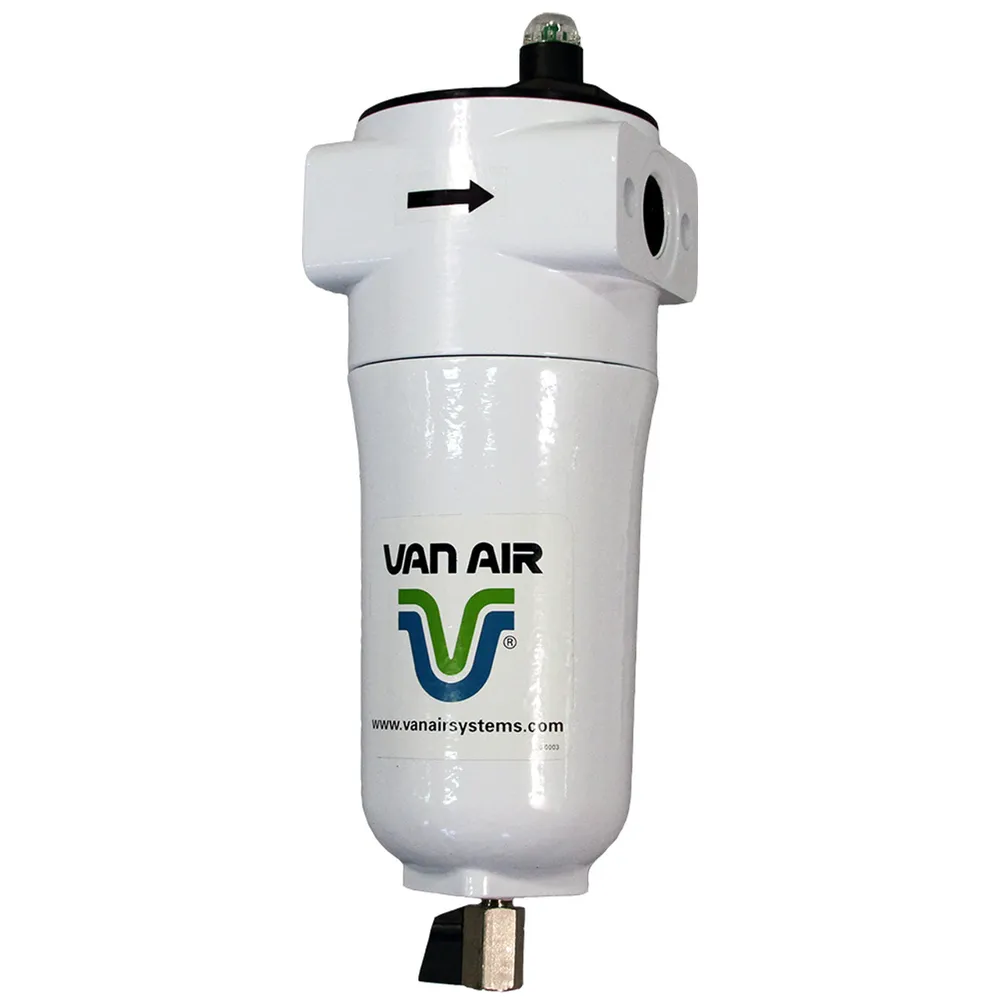 F200-85 Compressed Air Filter, 85 CFM, 3/4" Connections, 250 PSI Max ...