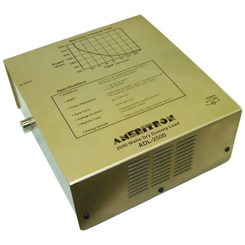 MFJ-265, DUMMY LOAD, 2.5 kW, DRY, FAN COOLED - www.advancedtoolworks.com